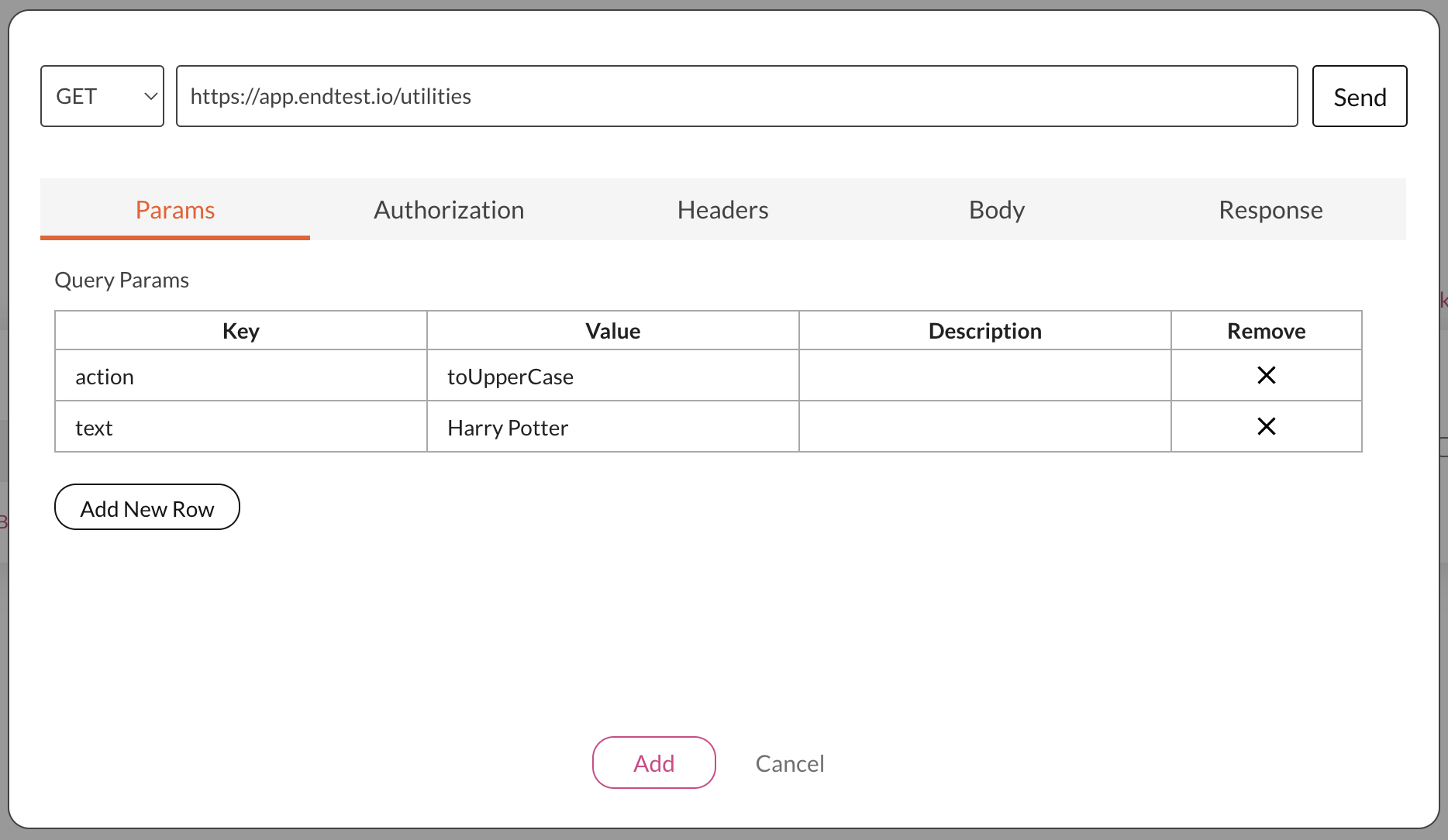 Utilities API Endtest